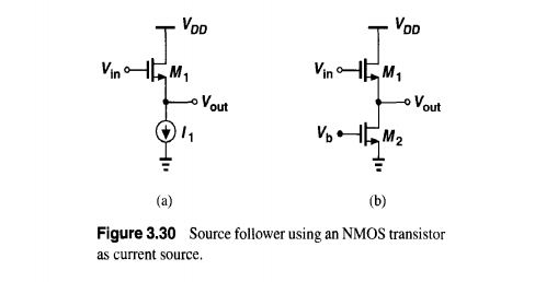The Designer's Guide Community Forum - Source follower using an NMOS transistor as current source.